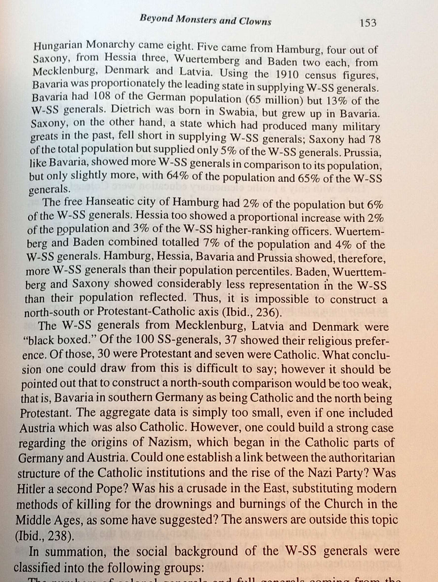 Beyond 'Monsters' and 'Clowns'-The Combat SS: De-Mythologizing Five De ...