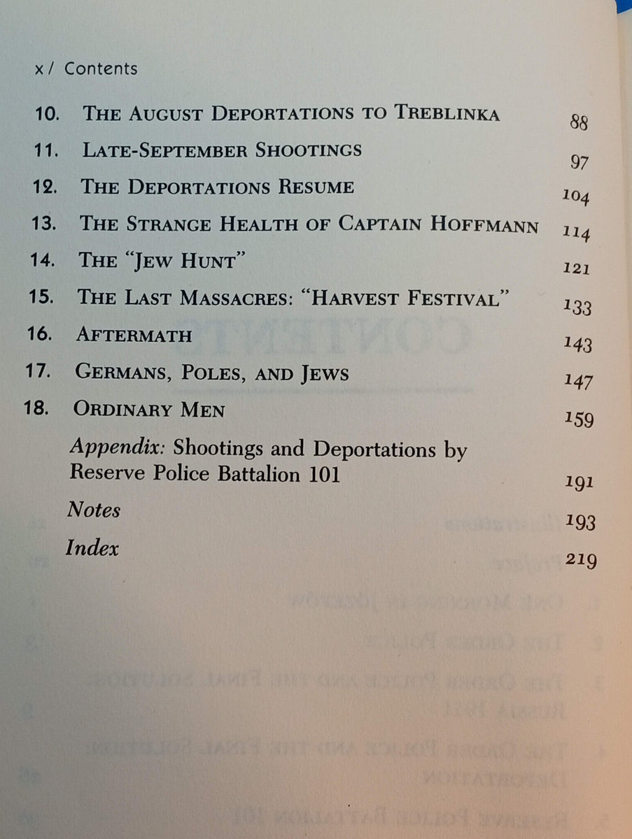 Ordinary Men. Reserve Police Battalion 101 and the Final Solution in P ...