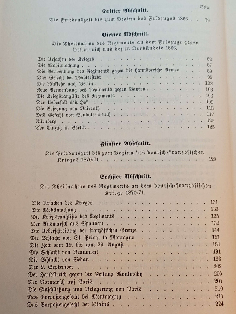 History of the Royal Prussian 4th Foot Guards Regiment 1860-1884. Rare ...