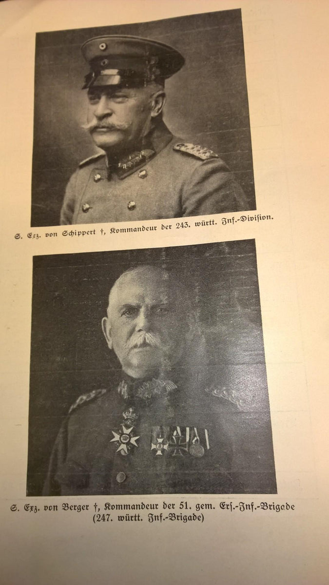 Memorial to the fallen of the 243rd Württemberg Infantry Division. Ina ...